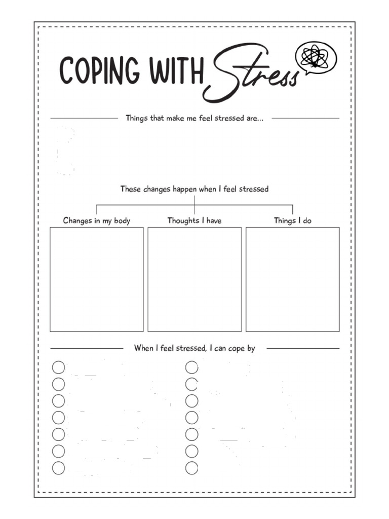 Coping With Stress Worksheet | PDF