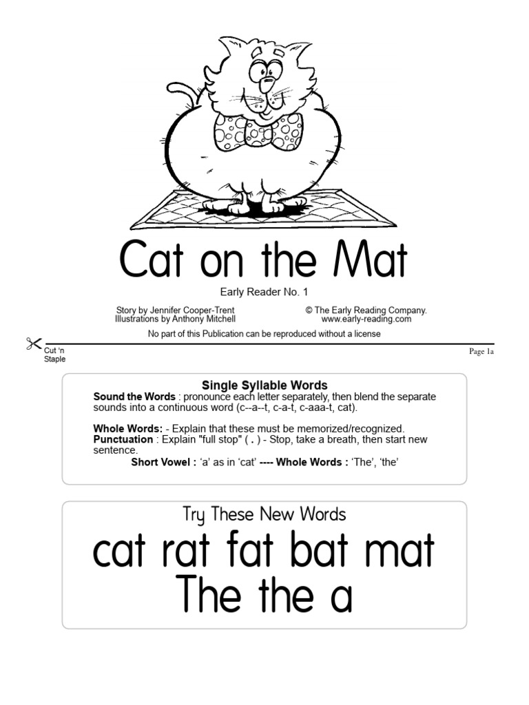 Cat on the Mat: Early Reader Guide | PDF | Phonetics | Phonology