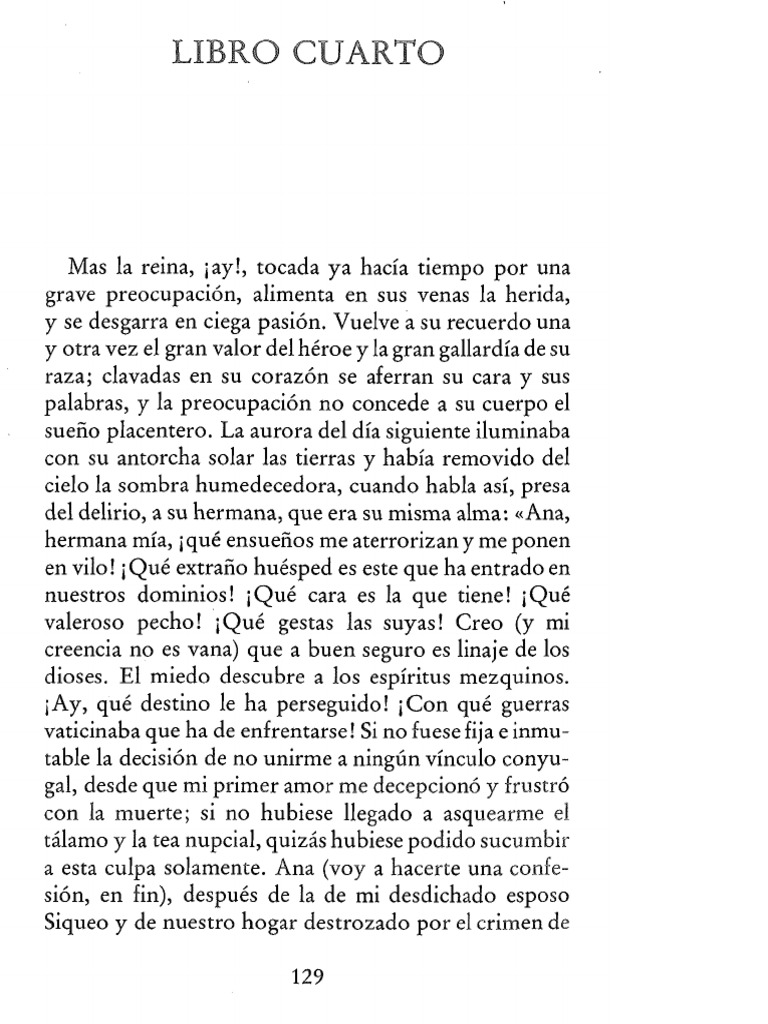 Eneida 4 | PDF | Poesía