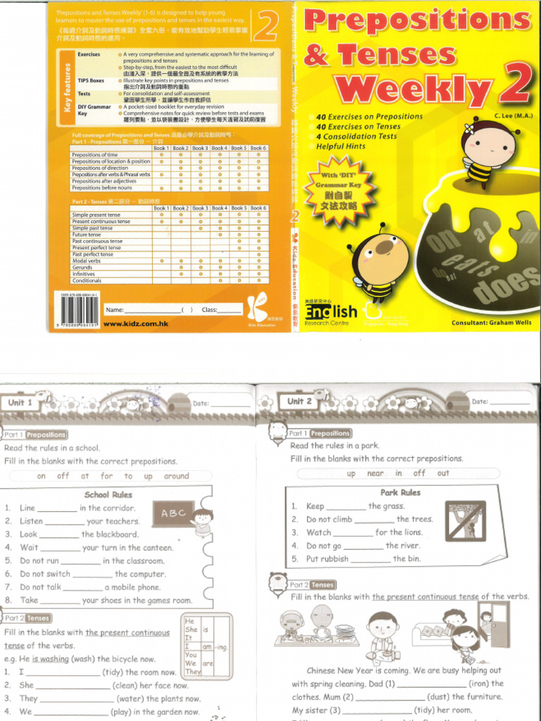 (2E4)Bee Publishing Preposition &Tenses | PDF