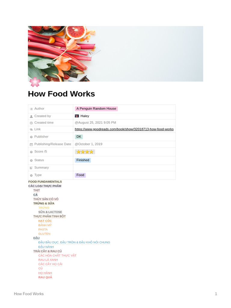 How Food Works | PDF
