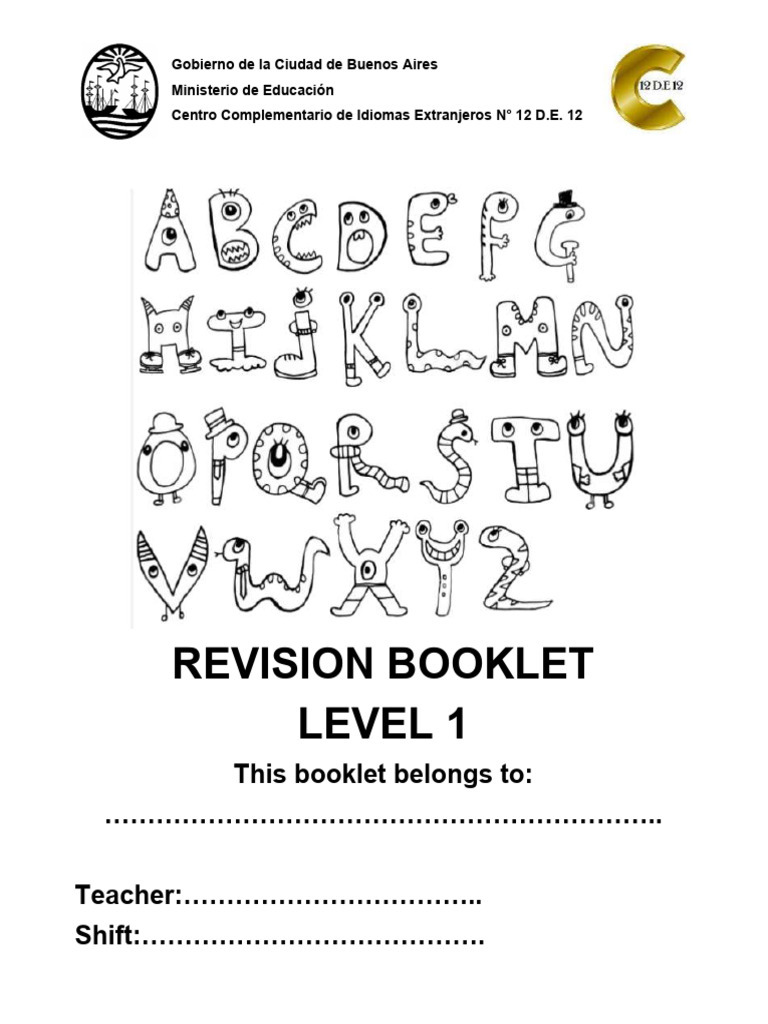Booklet Level 1 | PDF | Pencil | Writing Implements