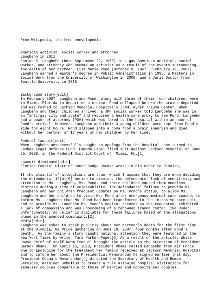 Janice Langbehn | PDF | Lgbt | LGBTQIA+ Studies