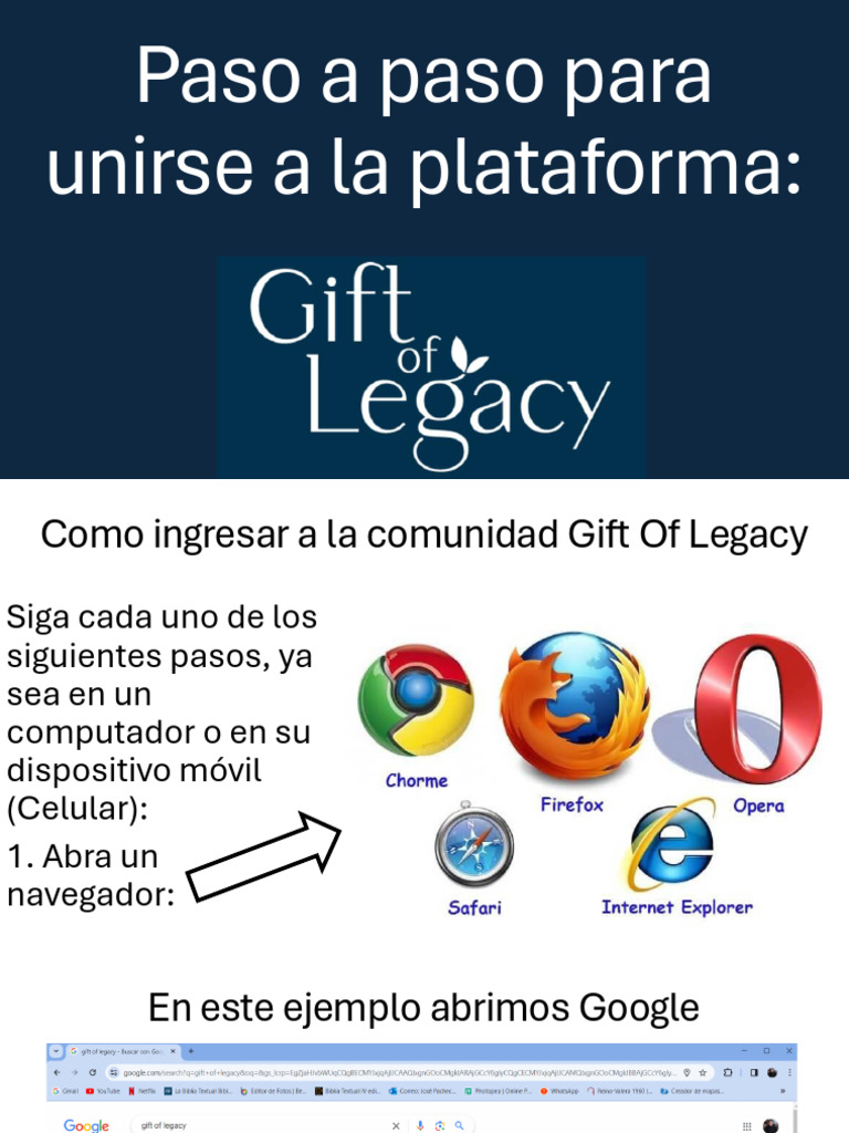Guía para unirse a Gift of Legacy | PDF | Contraseña | Ventana ...