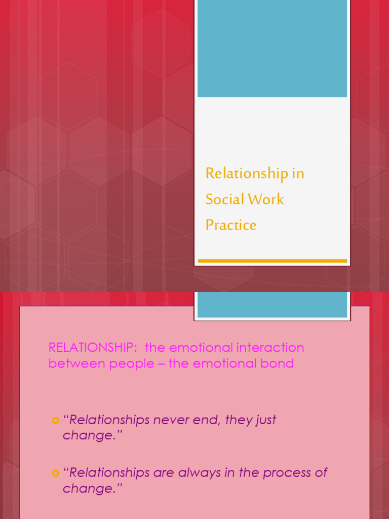 Importance of Relationships in Social Work | PDF | Empathy | Attitude ...