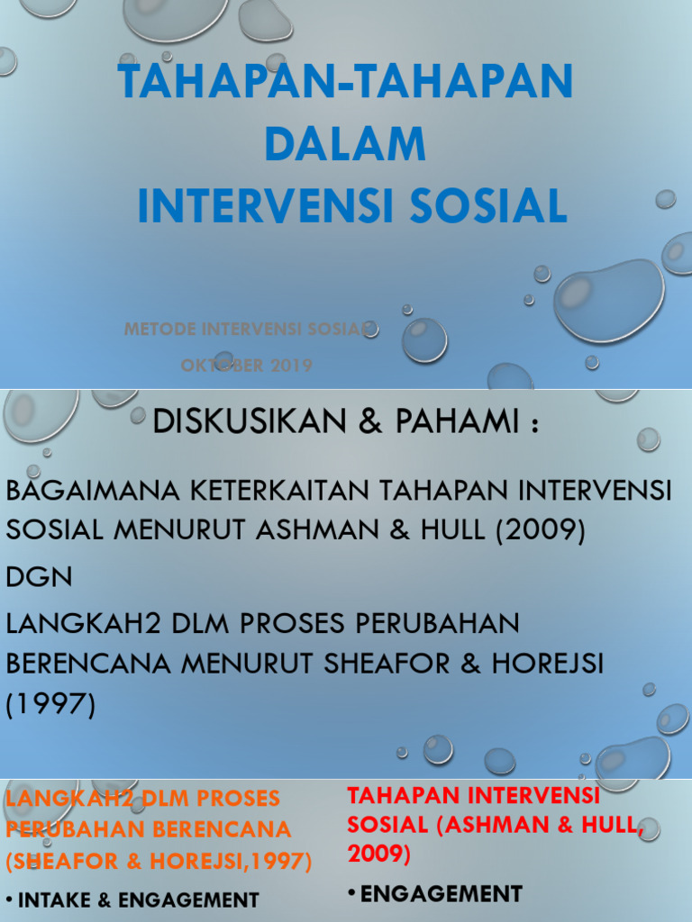 (MATERI 5) Tahapan Intervensi Sos - MIS | PDF | Evaluation | Social ...