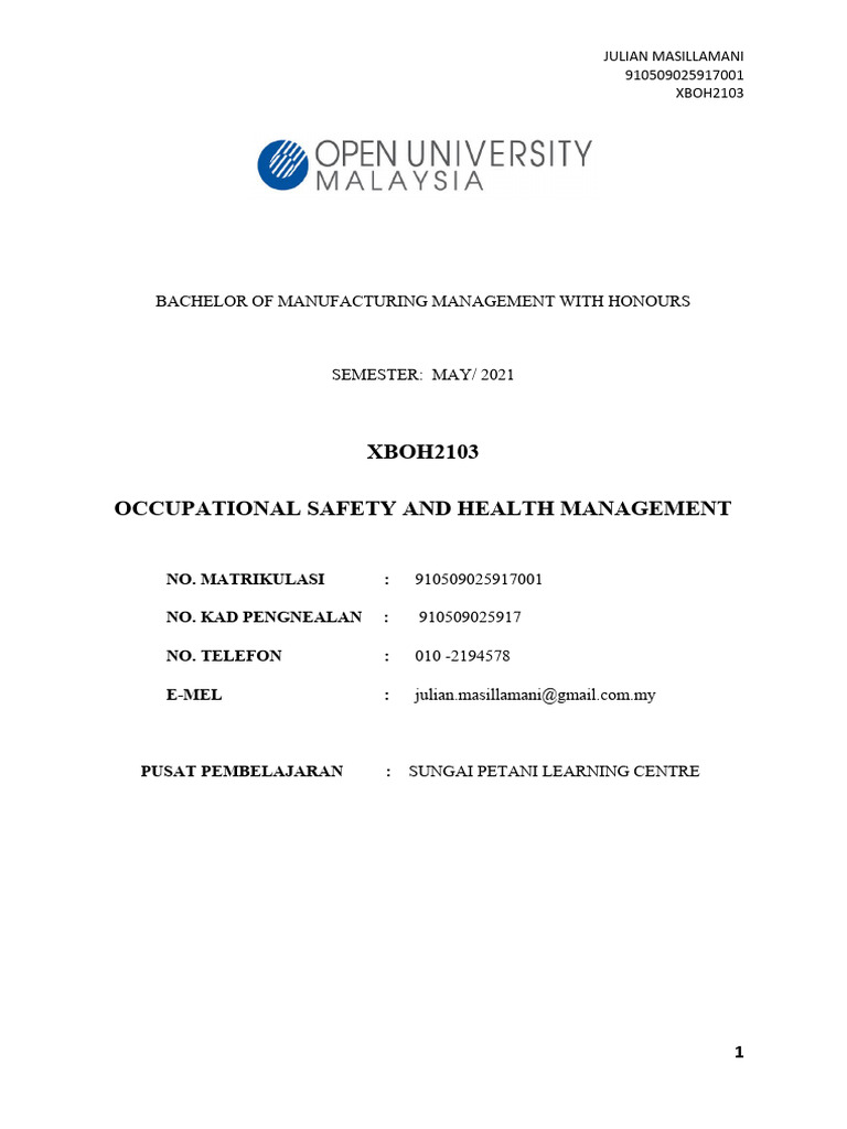 Safety Management | PDF