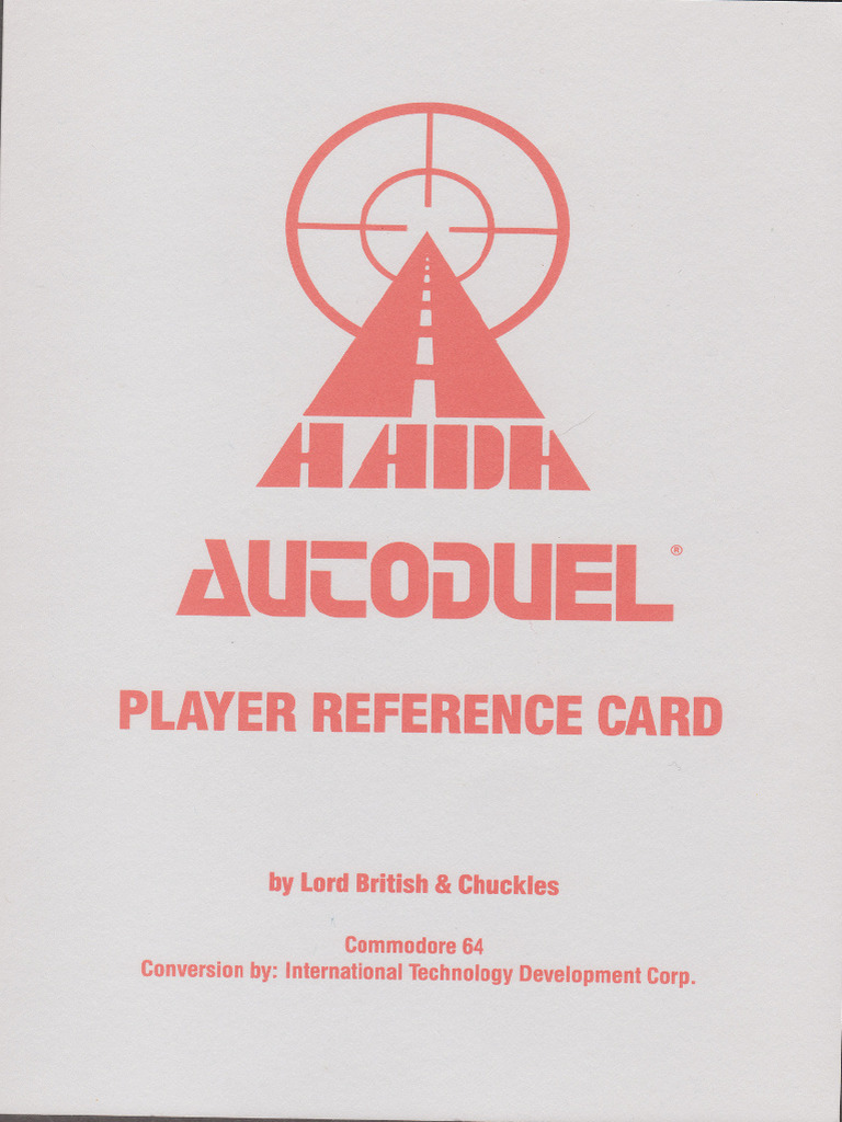 Autoduel - Card Origin Game | PDF