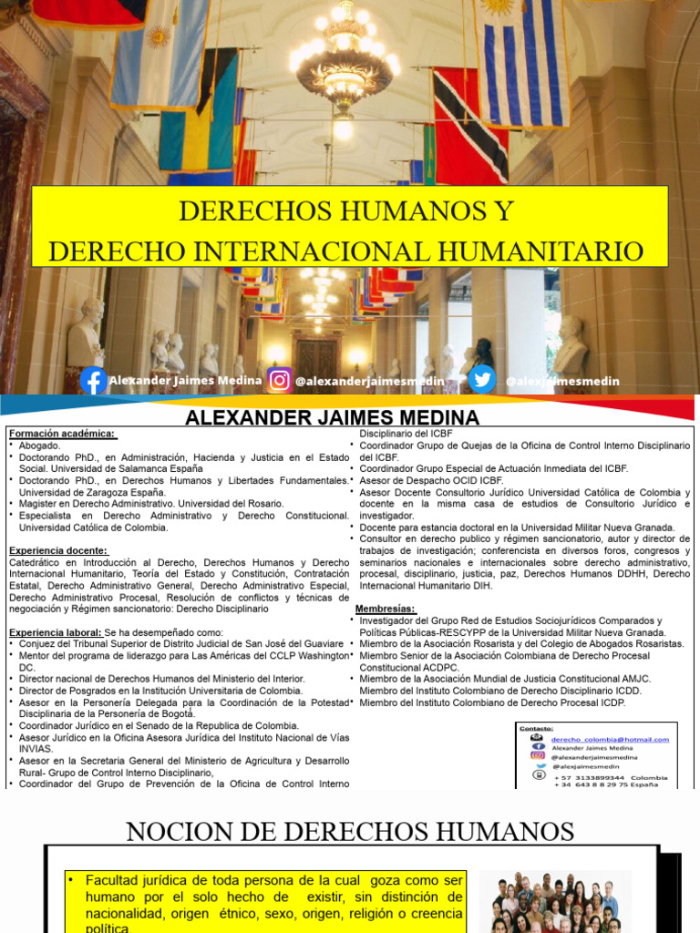 DERECHOS HUMANOS Y DERECHO INTERNAL HUMANITARIO Actualizada | PDF | Ley humanitaria ...