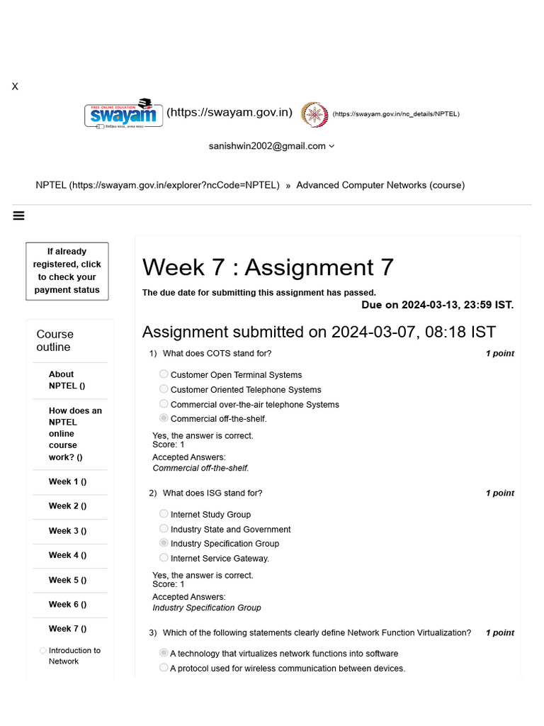 Advanced Computer Networks Unit 10 Week 7 4 Pdf Computer Network Computer Architecture 1152