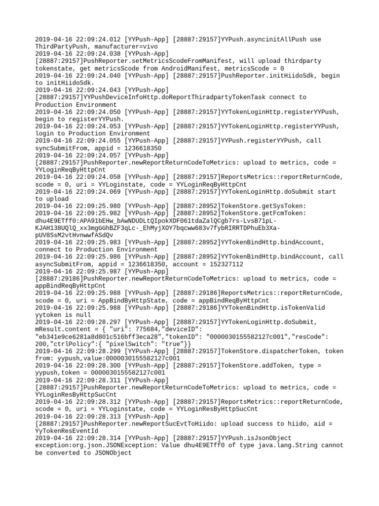 Pushsvc Log | Download Free PDF | Web Standards | Software Engineering