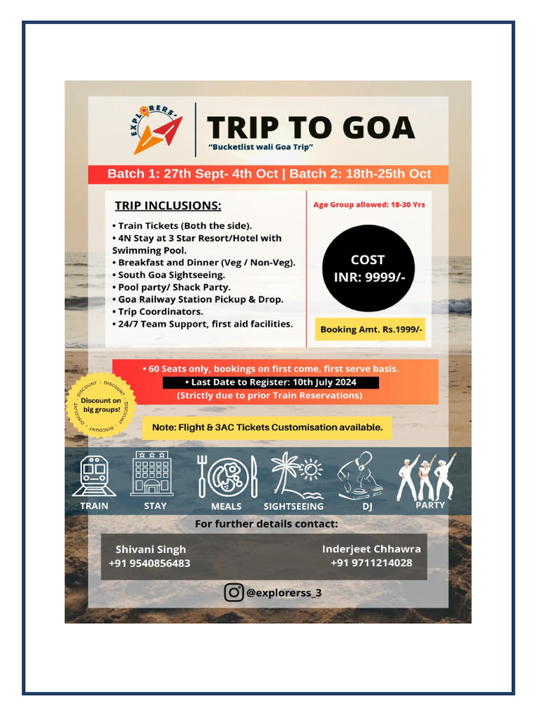 Affordable Goa Trips for Young Travelers | PDF