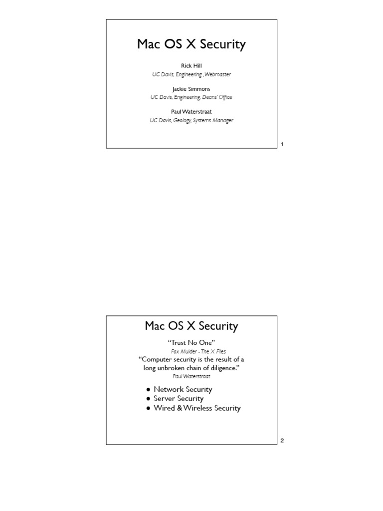 Macosx Security Pdf Port Computer Networking Secure Shell