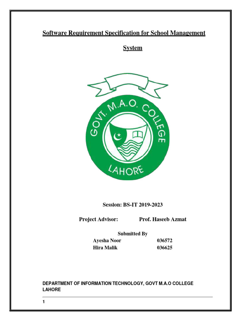 School Management System | PDF | Databases | Internet & Web