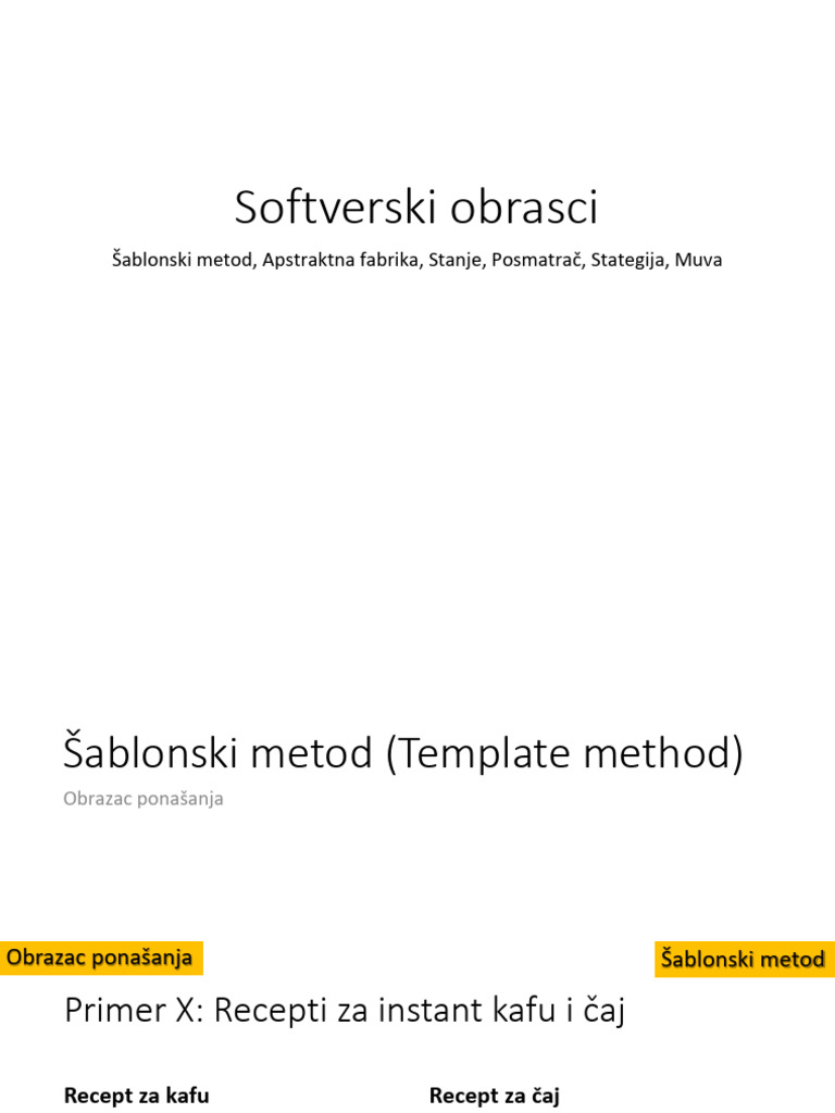 Softverski Obrasci II | PDF