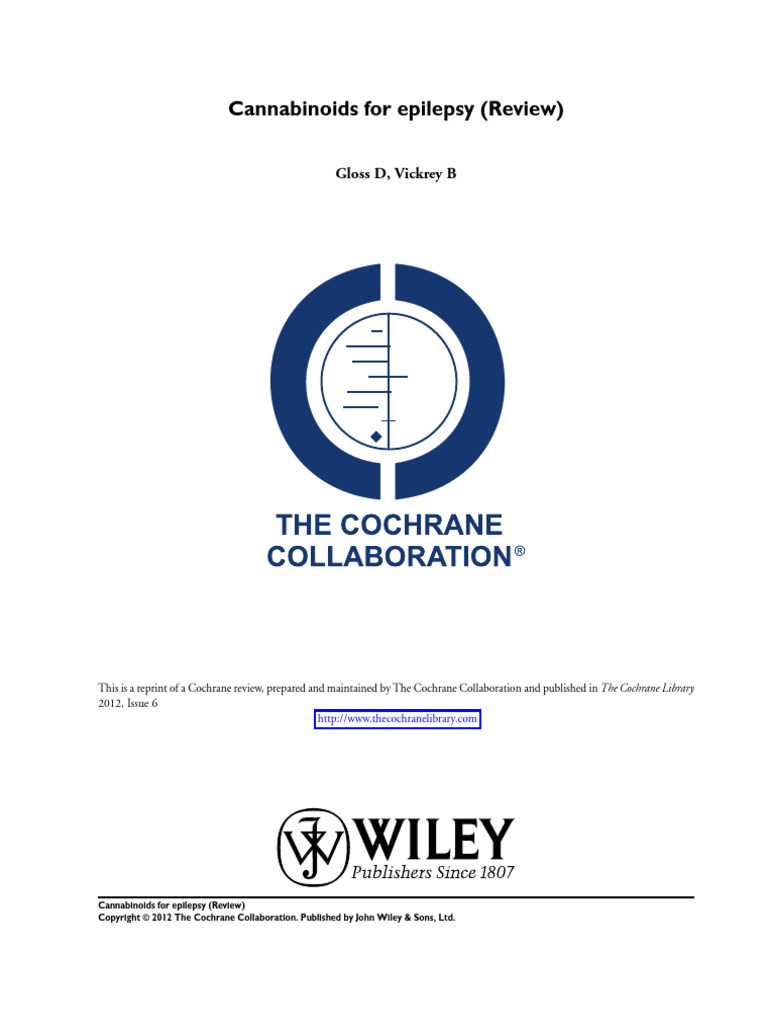 Cochrane Review CBD Epilepsy | PDF | Cannabis (Drug) | Epilepsy