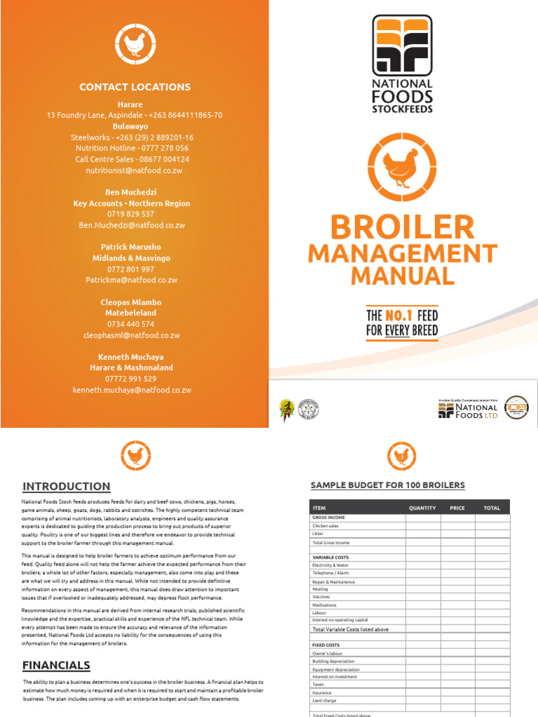 Broiler Farming Guide | PDF | Broiler | Water
