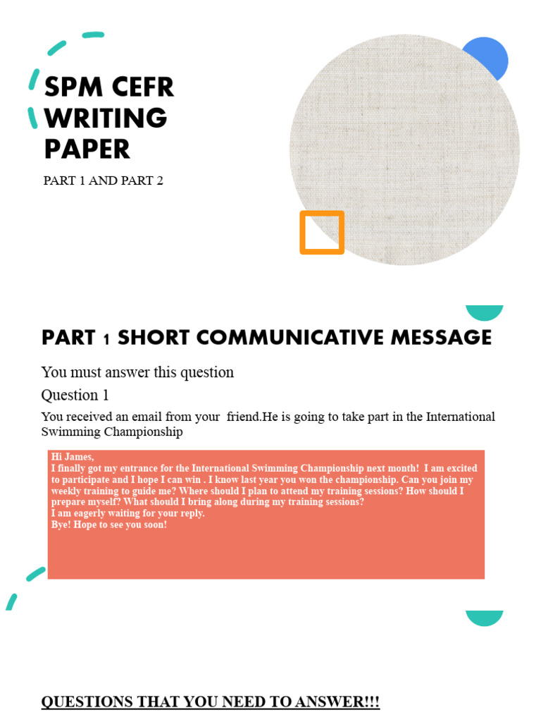 Writing SPM Cefr July | PDF | Blog | Social Media