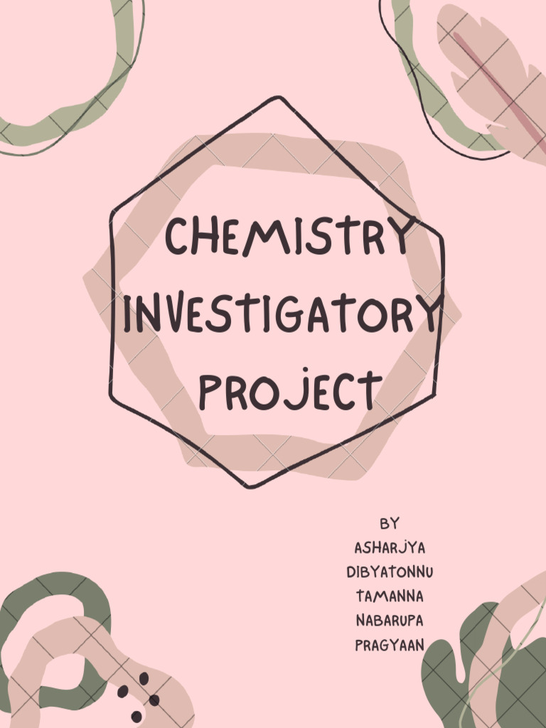 Green Beige Handdrawn Chemistry Notebook Cover | PDF | Atomic Orbital ...