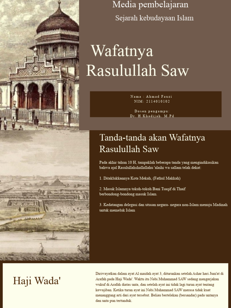 Haji Wada' - 20240530 - 225535 - 0000 | PDF | Sejarah | Klasik