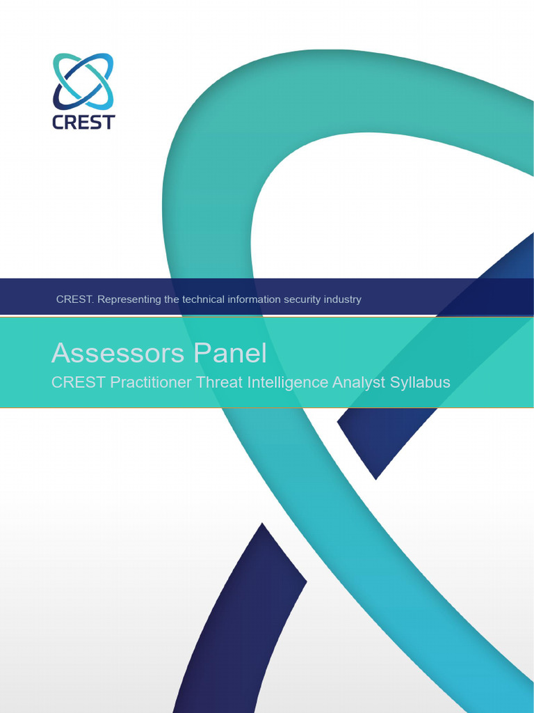 CREST Practitioner Threat Intelligence Analyst Syllabus | PDF | Knowledge | Reliability Engineering