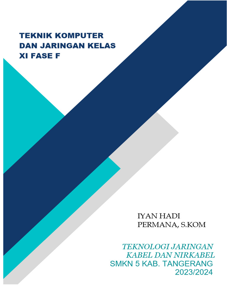 Modul Ajar TLJ Kabel Dan Nirkabel | PDF