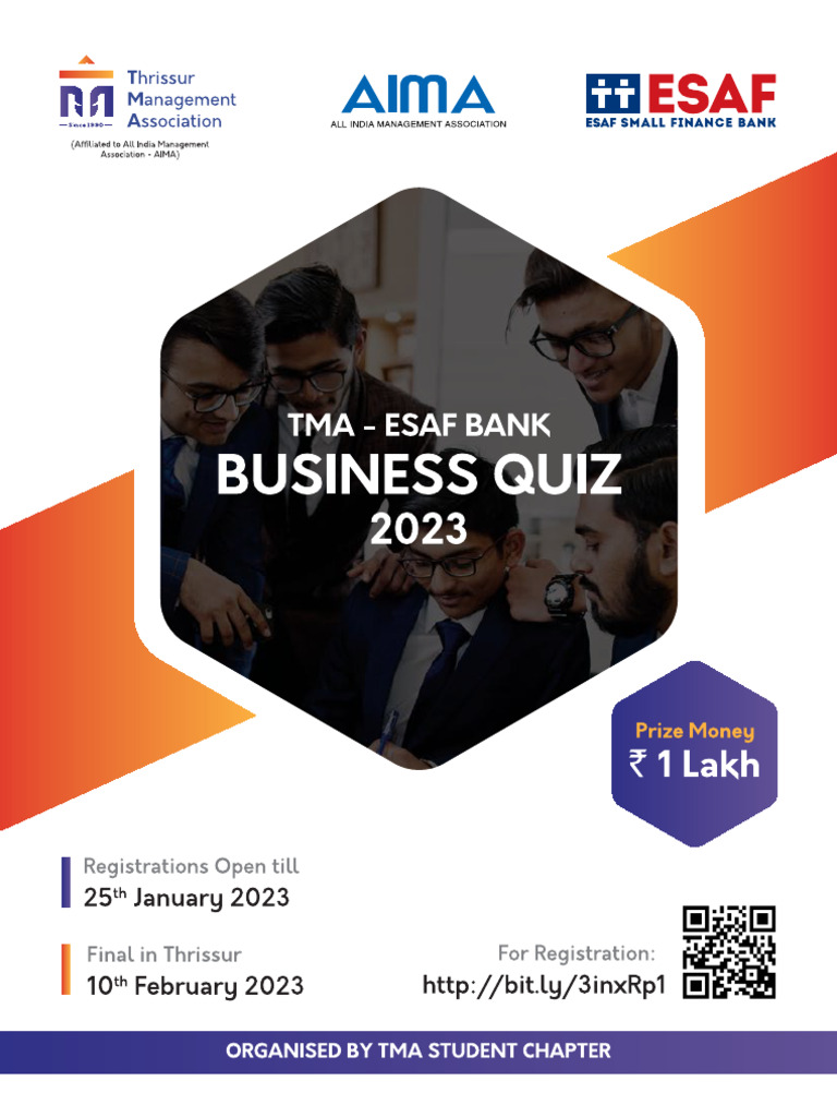 TMA Business Quiz 2023 Brochure | PDF