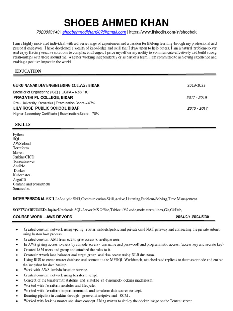 Aws Devops Khan | PDF | Load Balancing (Computing) | Computer Cluster