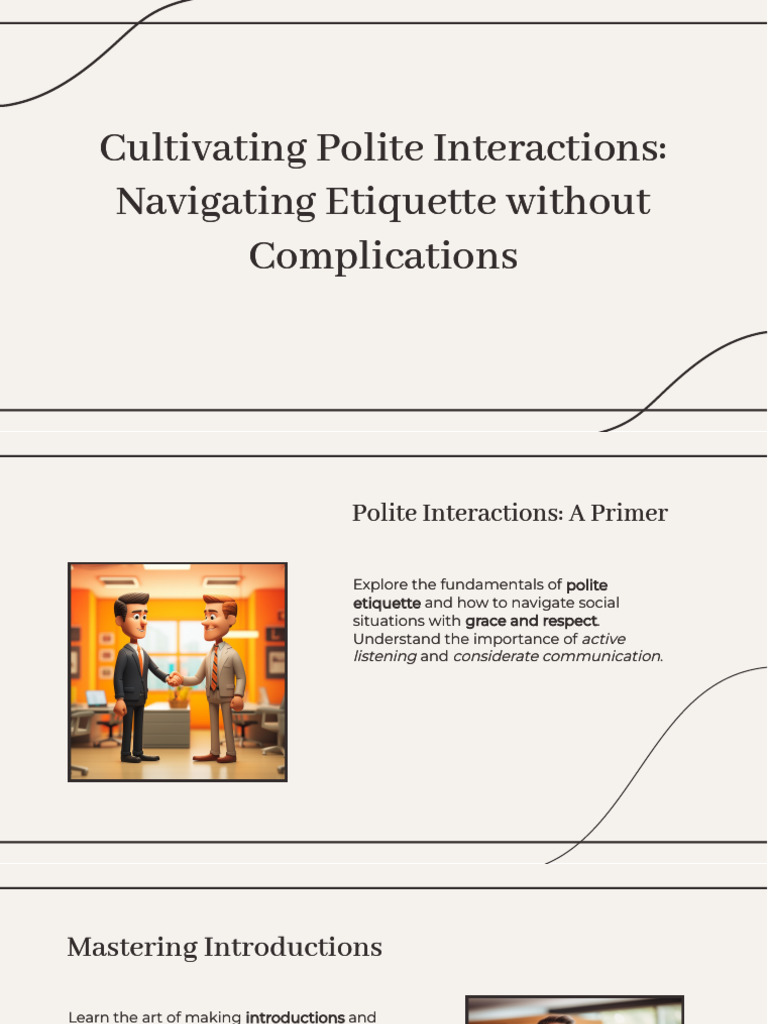 Mastering Polite Social Etiquette | PDF