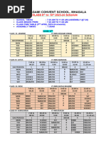 Grade 5 Timetable | PDF