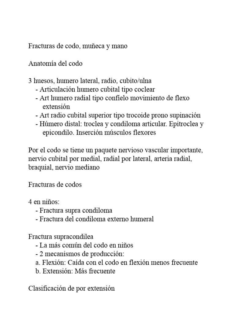 Clase 7 Trauma | PDF | Codo | Extremidades (anatomía)