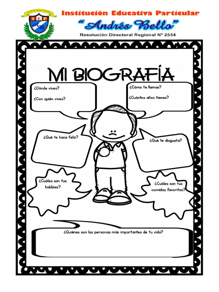 Mi Biografia Niños | PDF
