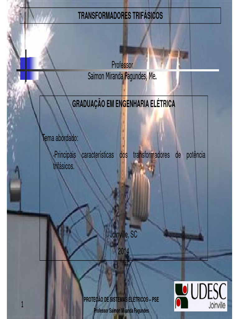 Aula 01 - Transformadores Trifásicos - 2014 | PDF | Transformador | Quantidade
