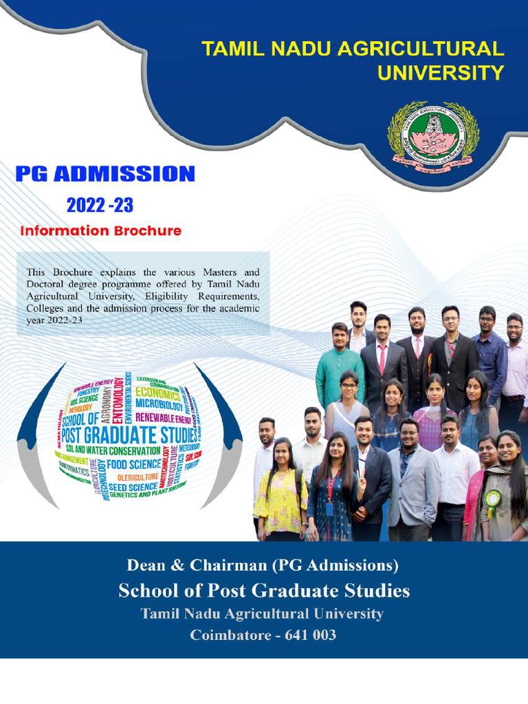 PG Admission Infromation Brochure 2022-23 | PDF | University And ...