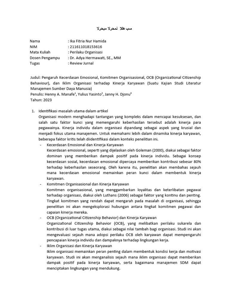 PO2 - Ika Fitria Nur Hamida | PDF | Pengembangan Diri