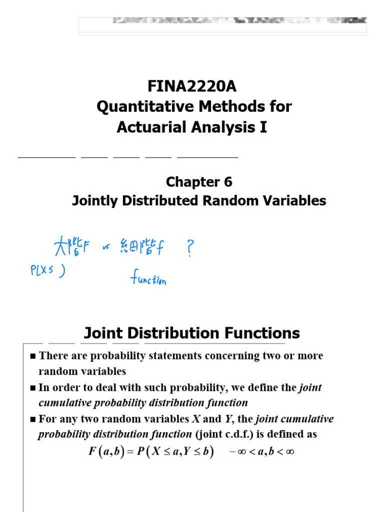 CH 6 | PDF | Probability Distribution | Random Variable