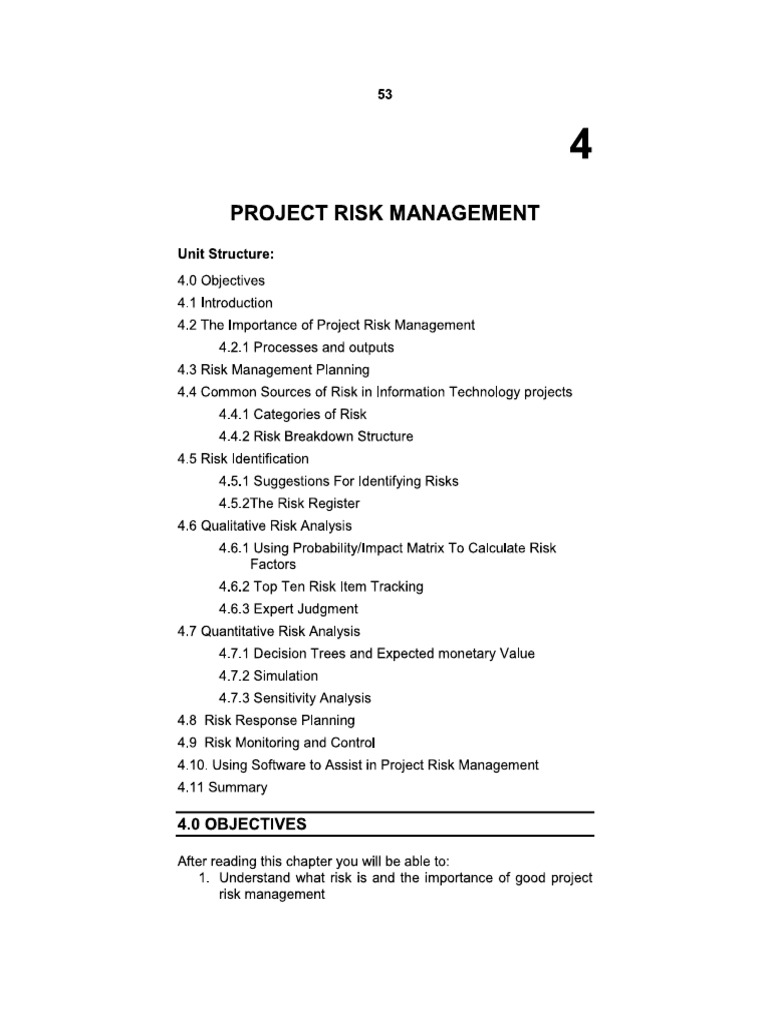 Lesson 4 - Risk Management | PDF