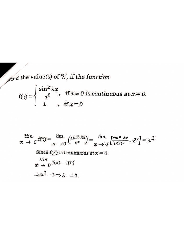 Worksheet Differentiability Class 12 Maths | PDF