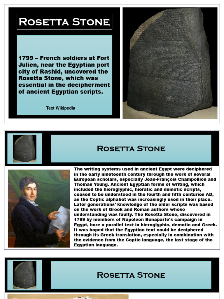 Rosetta Stone | PDF | Egyptian Hieroglyphs | Ancient Egypt