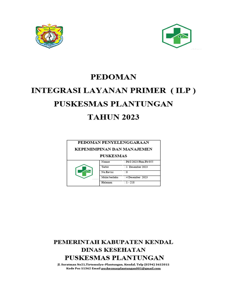 055 2023 Pedoman Ilp Puskesmas Plantungan | PDF | Bisnis | Pengembangan Diri