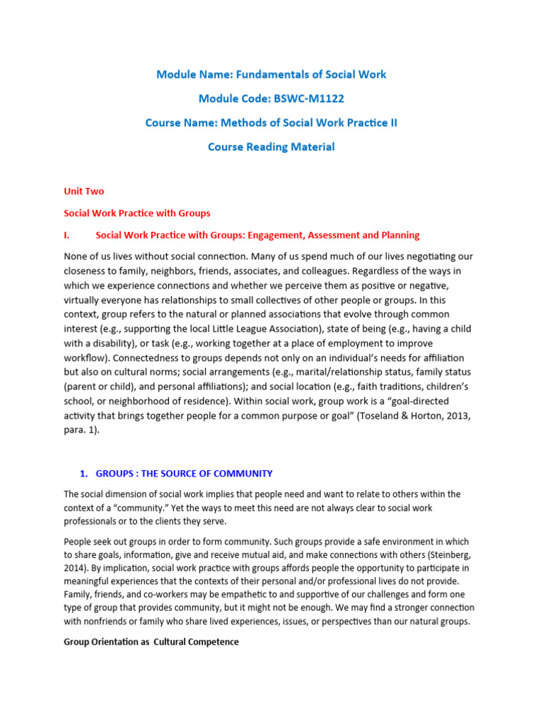 Social Work Practice with Groups | PDF | Empowerment | Social Work