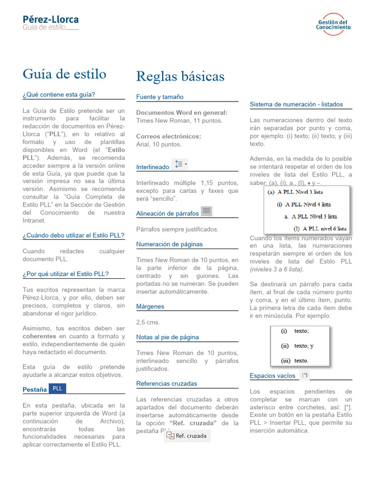 Guía de Estilo Documental PLL | PDF | Informática