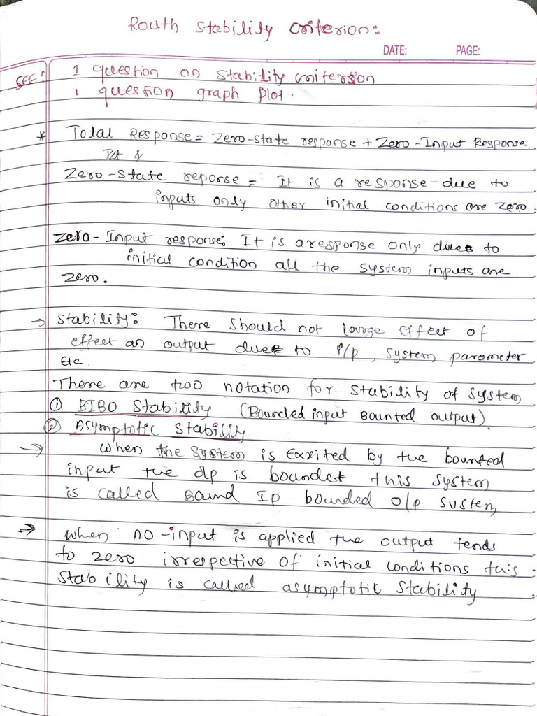 Module 3 Routh Array Pdf