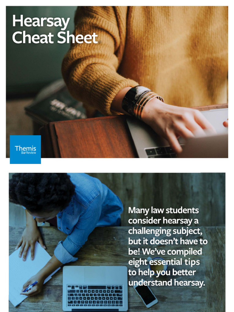 2L 3L Hearsay Cheat Sheet | PDF