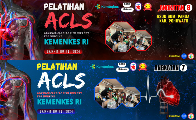 Spanduk Pelatihan ACLS Angkatan 7 & 8 fix (1) | PDF