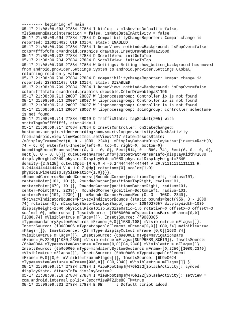 Logcat 1716001689656 | PDF | Computing | Microsoft Windows