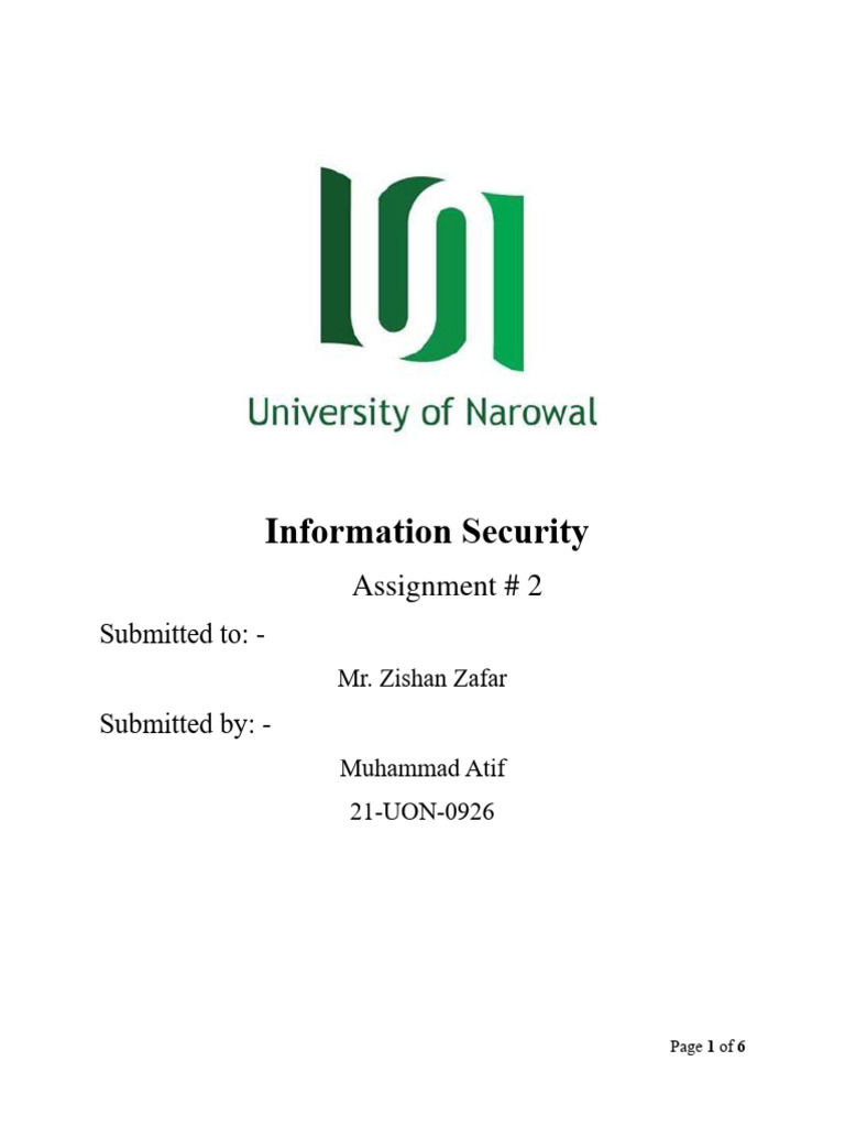 Information Security | PDF | Information Security | Regulatory Compliance