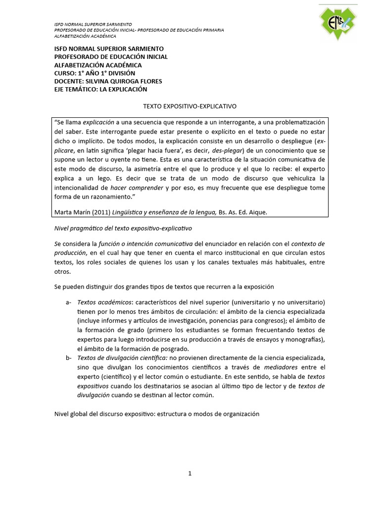 Texto Explicativo | PDF | Causalidad | Maestros