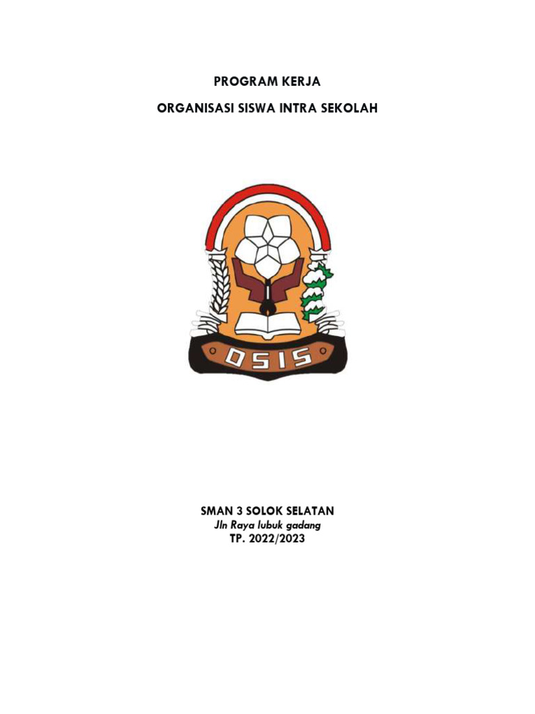 Program Kerja OSIS 2022 2023 | PDF