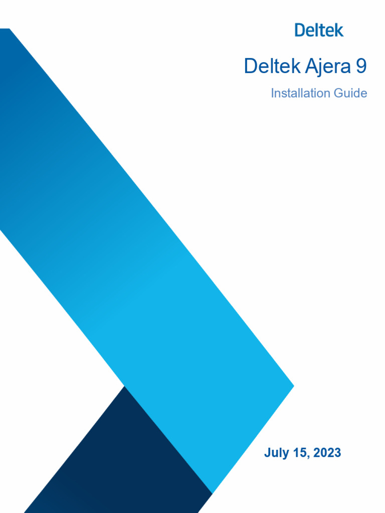 Deltek Ajera 9 Installation Guide | PDF | World Wide Web | Internet & Web